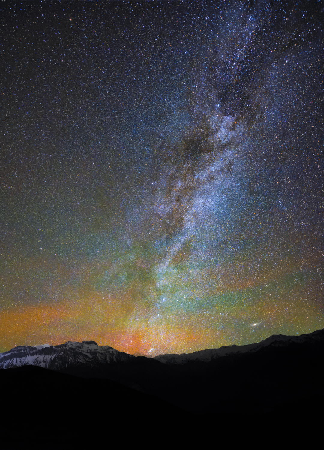 Andromeda Galaxy and the Milkyway Galaxy in one frame from the ...