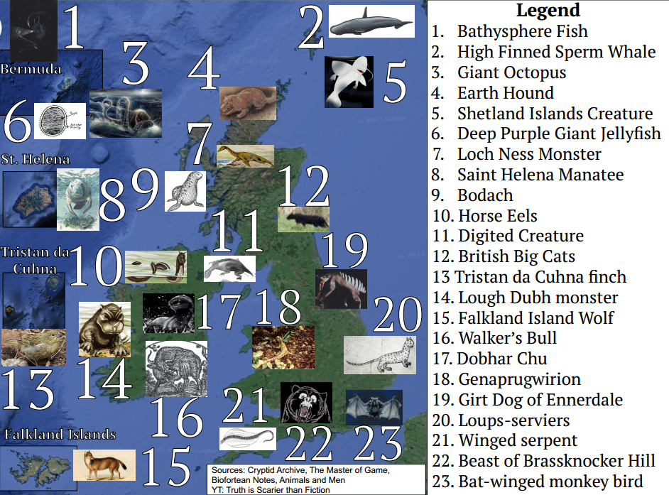The Cryptids of the Isles (UK, Ireland and Territories) - UFO FEED