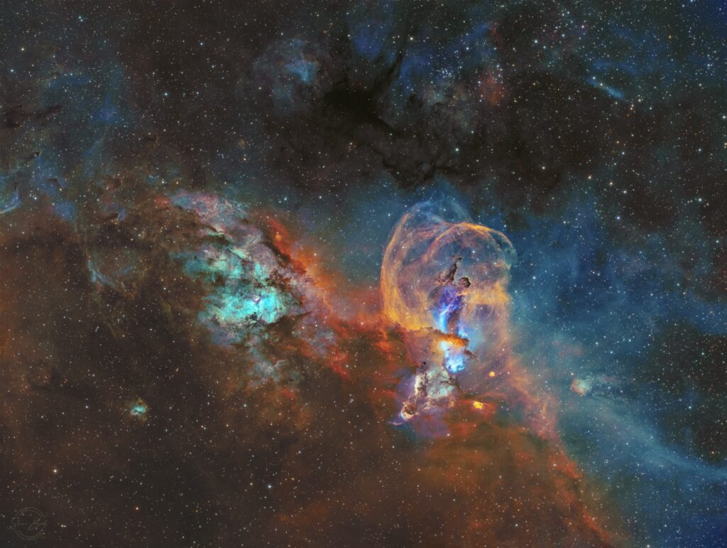Statue of Liberty Nebula (NGC 3576): 18h Exposure from Melbourne ...