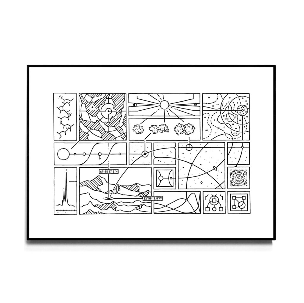 Space/ scifi/ exobiology inspired linocut print that i made. 'Tundra ...