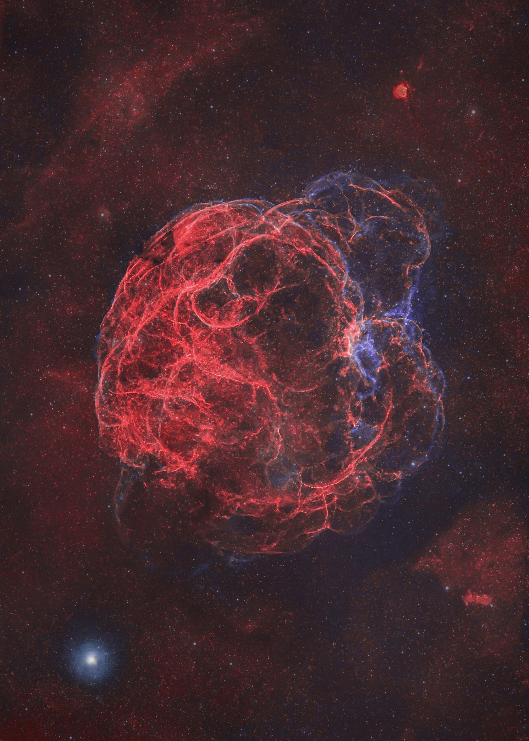 The Spaghetti Nebula – a massive supernova remnant (OC) – UFO FEED