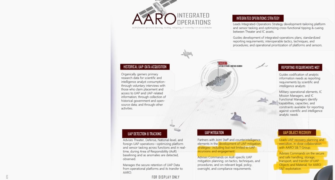 AARO PowerPoint slides include overview of strategic planning for ...