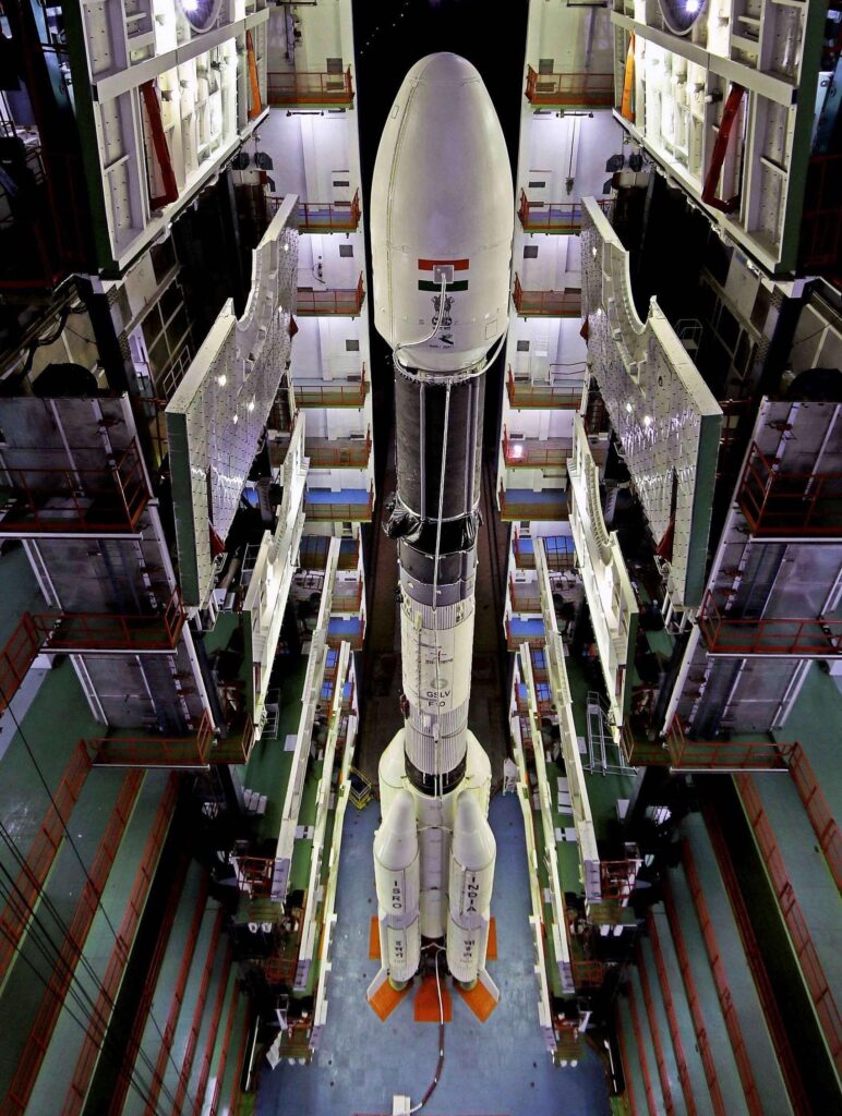 Indian GSLV rocket in the Vertical Assembly Building(VAB) at ...