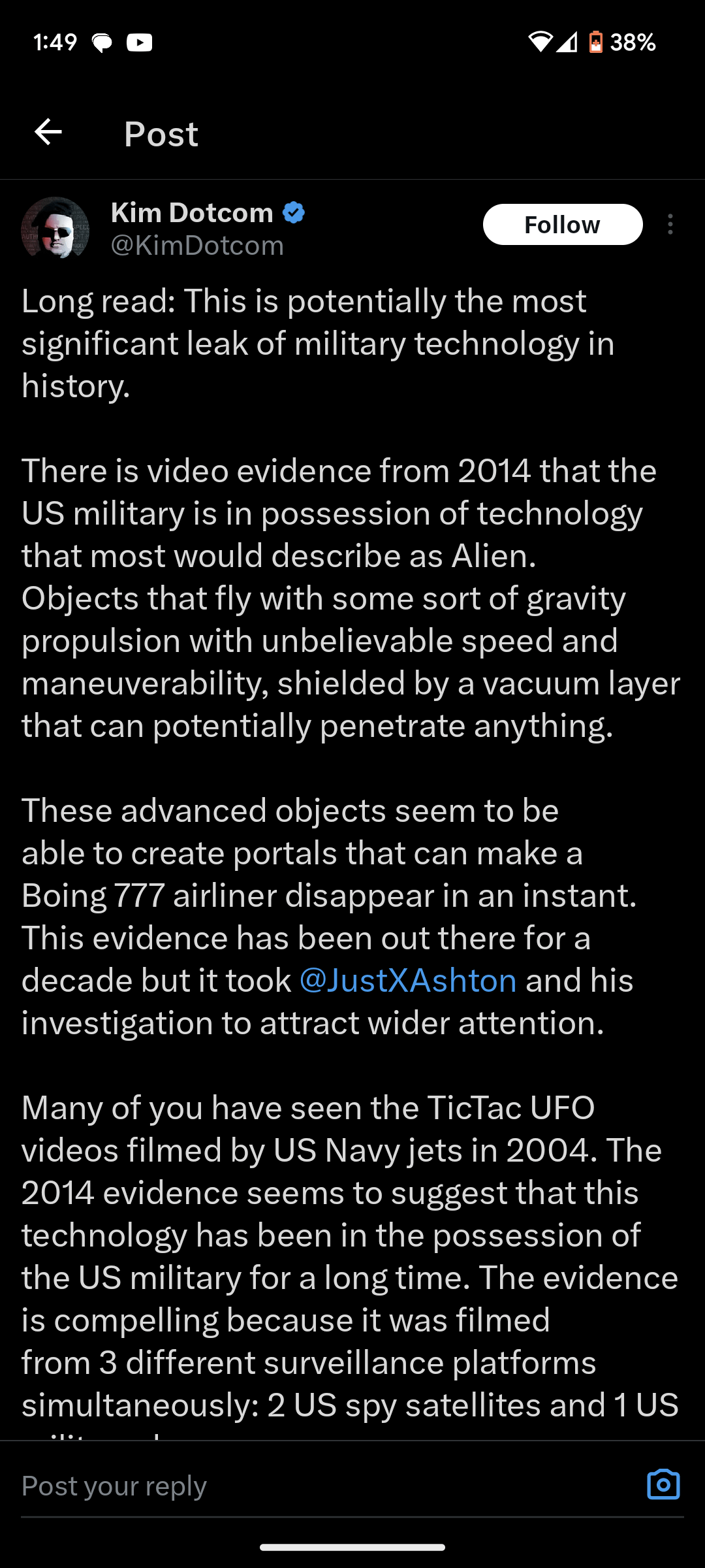 MH370 investigative Journalist, Ashton Forbes posts on X about apparent ...