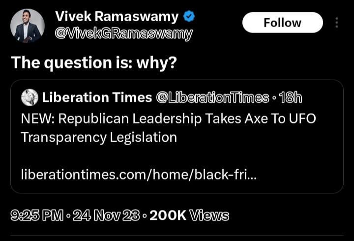 GOP Nominee Vivek Ramaswamy takes notice of his fellow Republicans ...