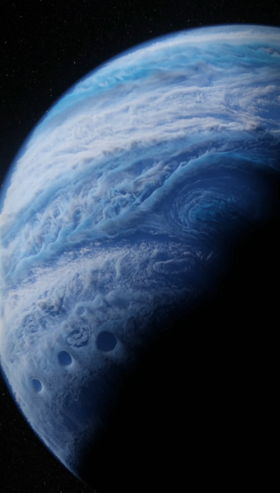 Blue gas giant (3D animation by me) - UFO FEED