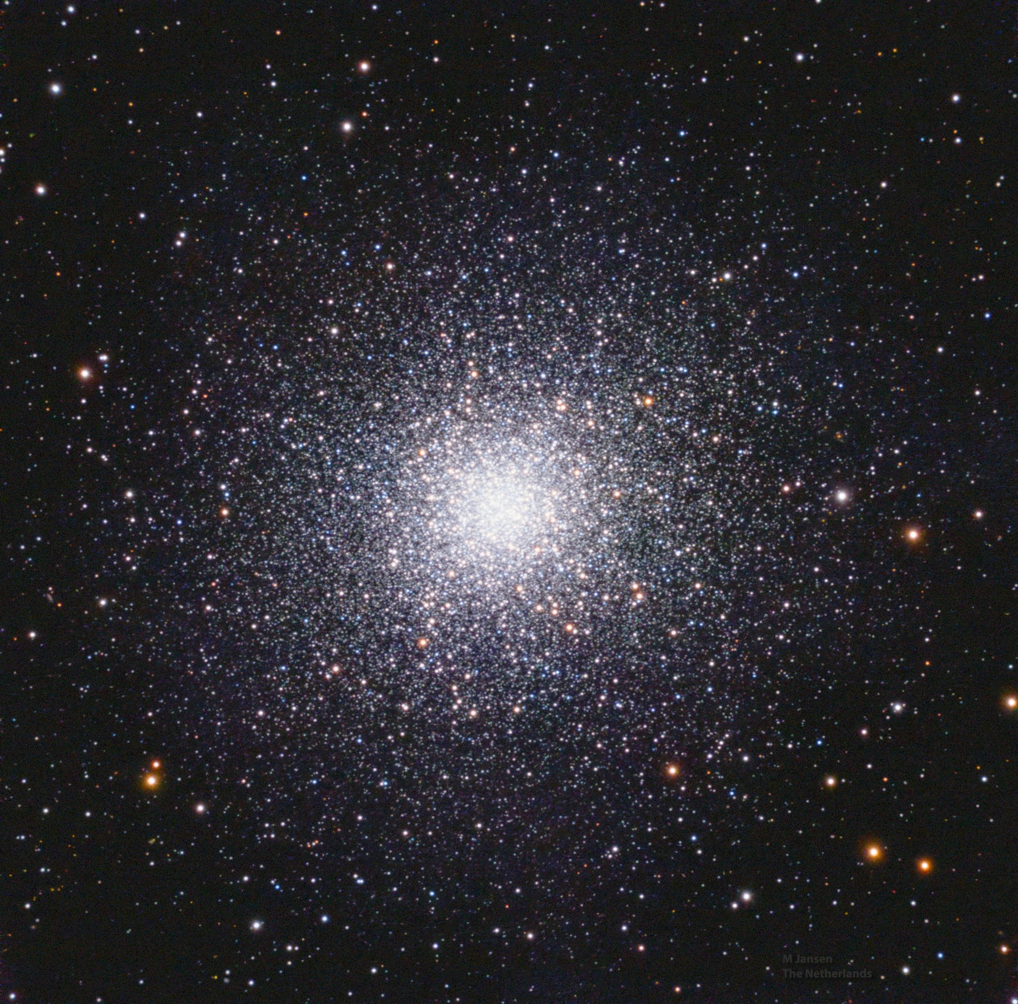 M13, the Hercules Globular Cluster (Meade 8" f/10 telescope, Zwo ...