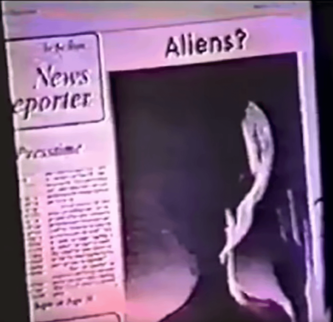 Can anyone find a clearer source of this image? Allegedly a real photo ...