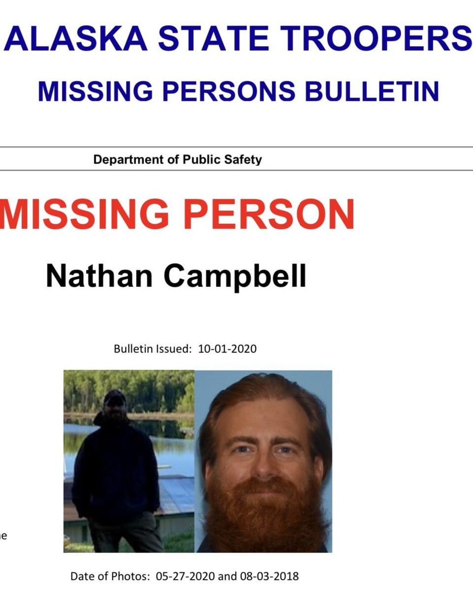 Nathan Campbell, an experienced outdoorsman, went missing in Denali ...