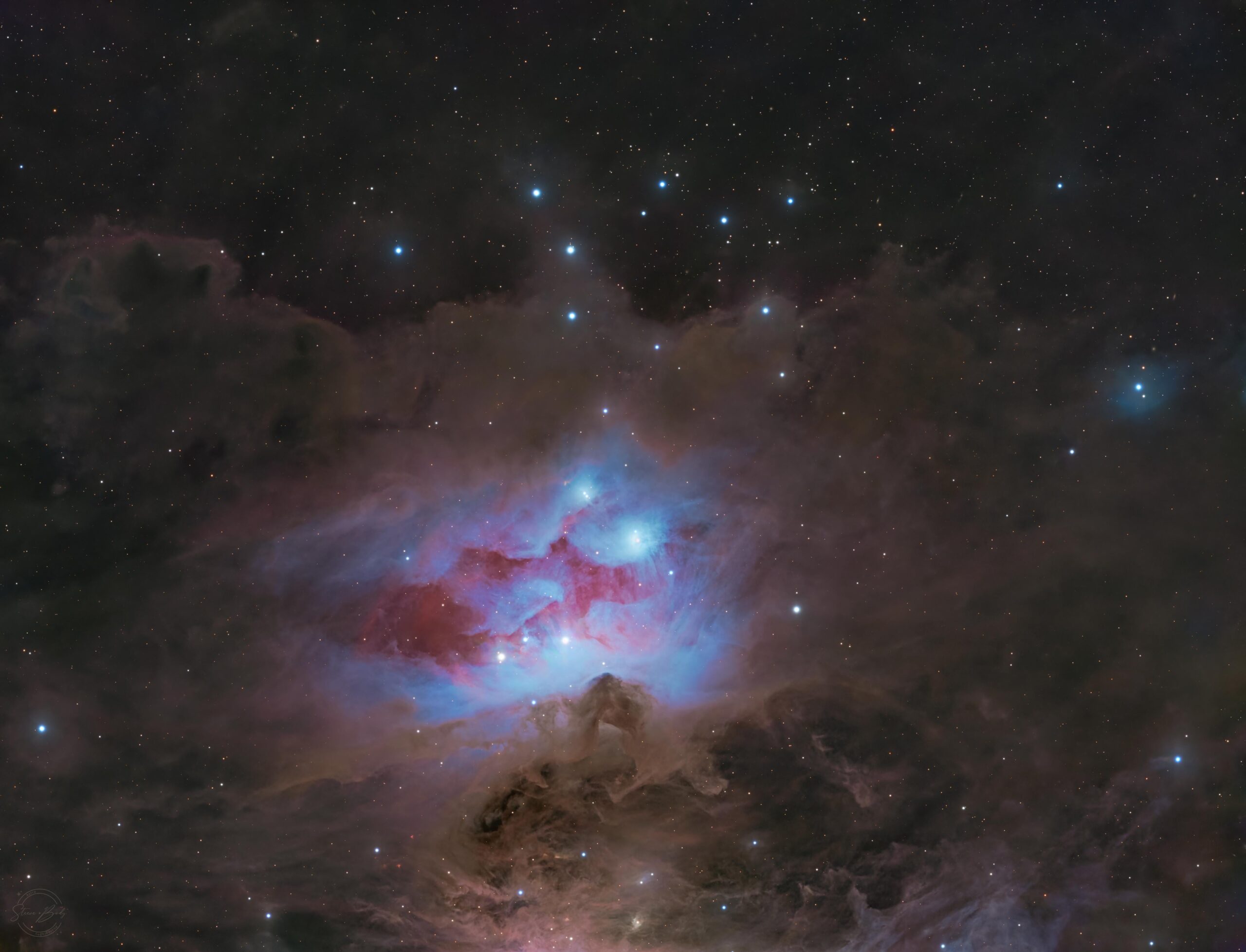 The Running Man Nebula. Captured with over 7h of exposures with my ...