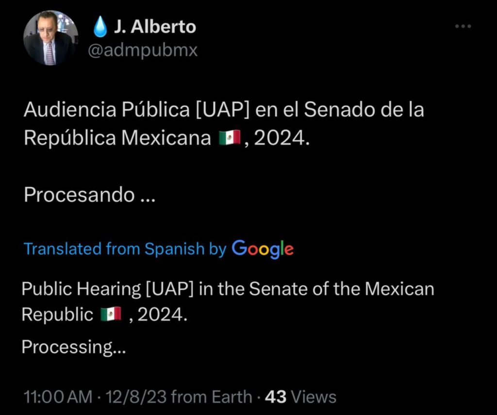 Mexico is working on a third UAP hearing - UFO FEED