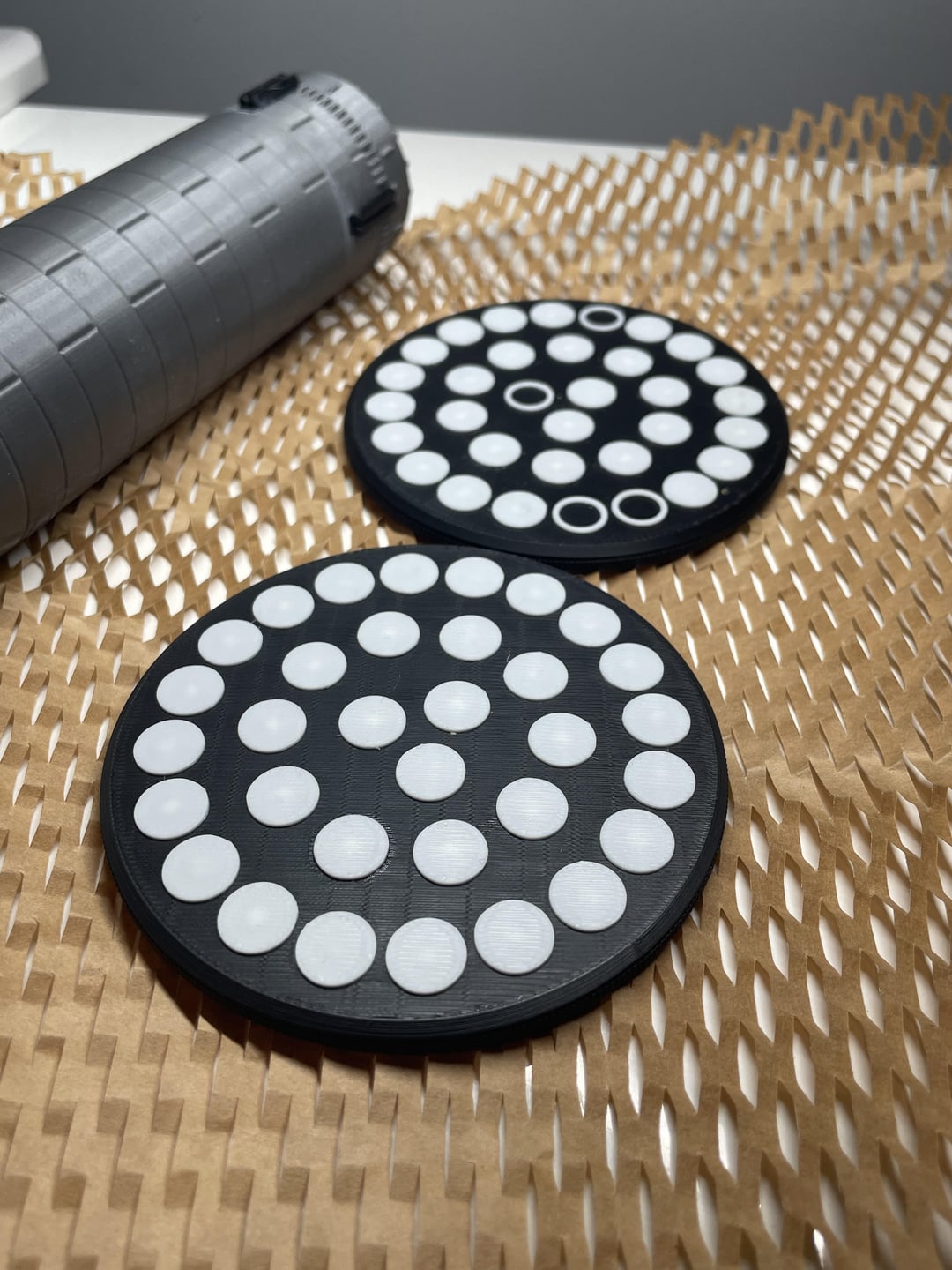 I made some SpaceX & JWST coasters- starship TPS tile changes colour 🙂 ...