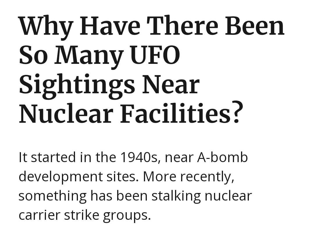 NHI Nuclear Interference & The Samson Option – UFO FEED