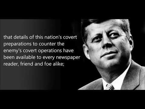 JFK Knew Why – The Speech that Hit the Nerve – This is why they ended ...