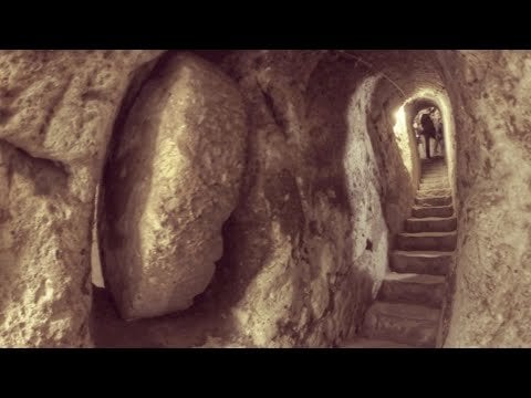The Derinkuyu underground city is an ancient multi-level underground ...