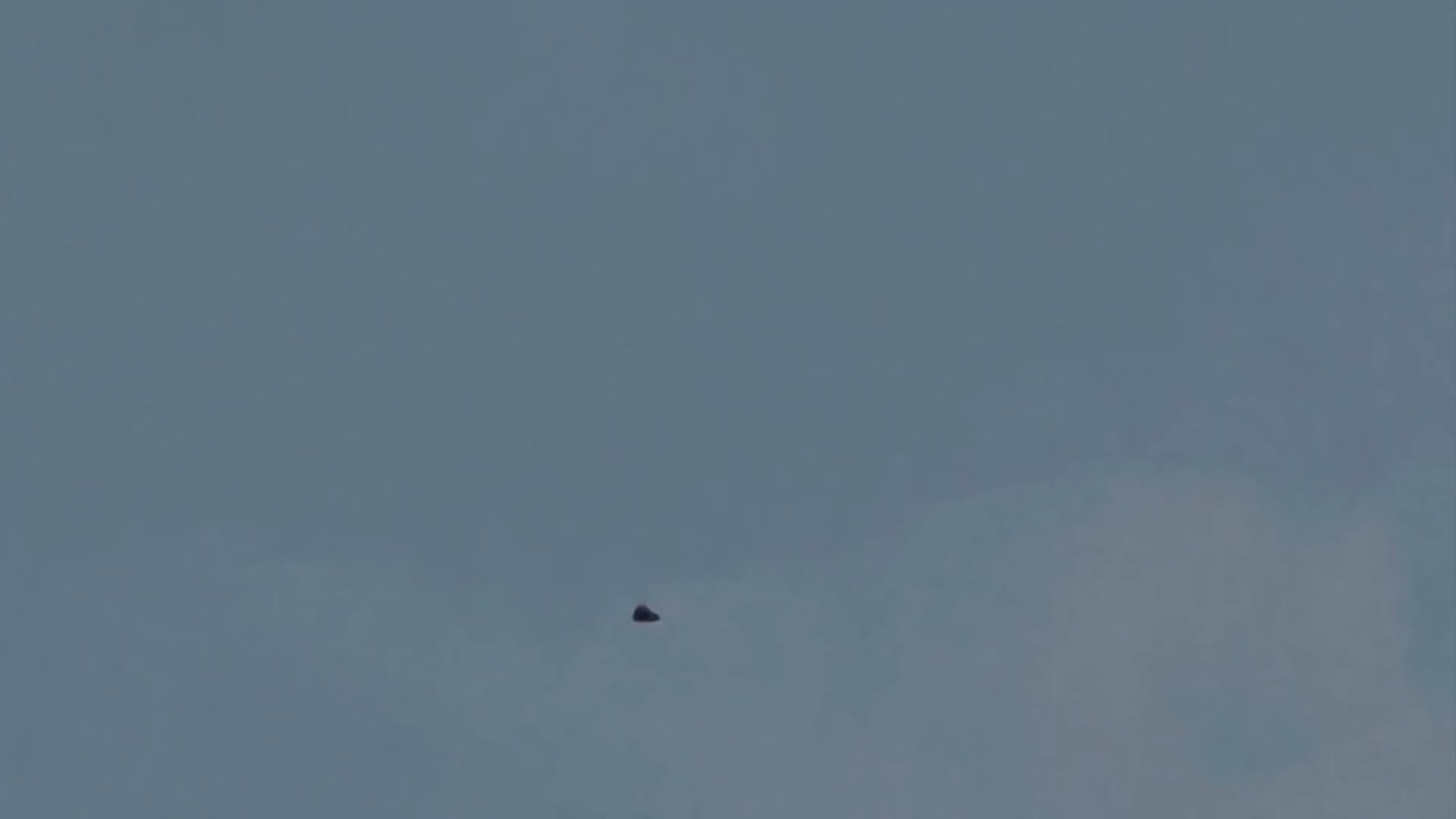 Footage from Pakistan shows what appears to be a black triangular ...