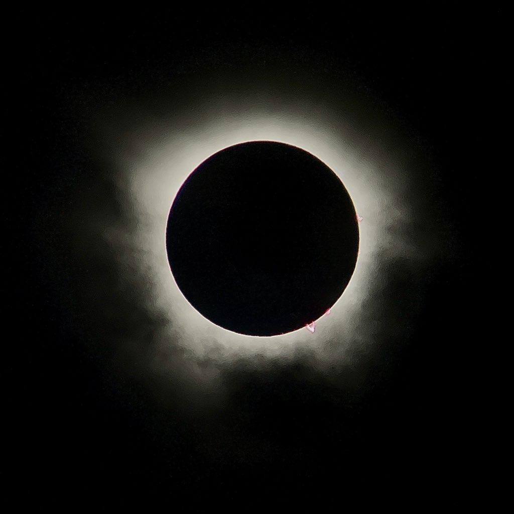 the eclipse from Austin through my telescope! - UFO FEED