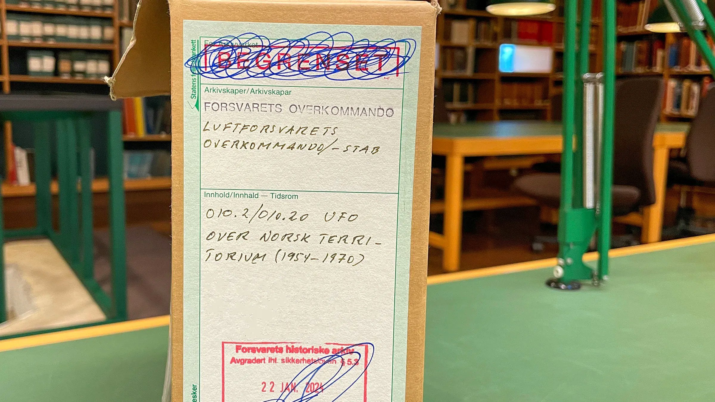 Norwegian UFO archives declassified: The released folder contains ...