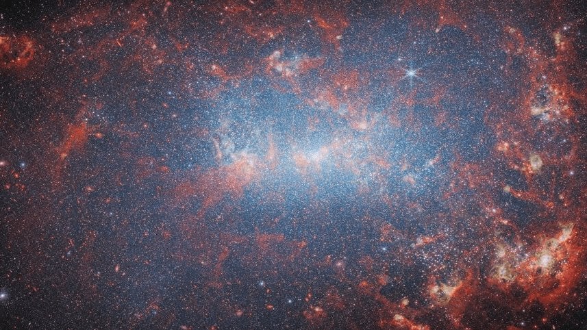 James Webb Space Telescope finds a dusty skeleton in this starburst ...