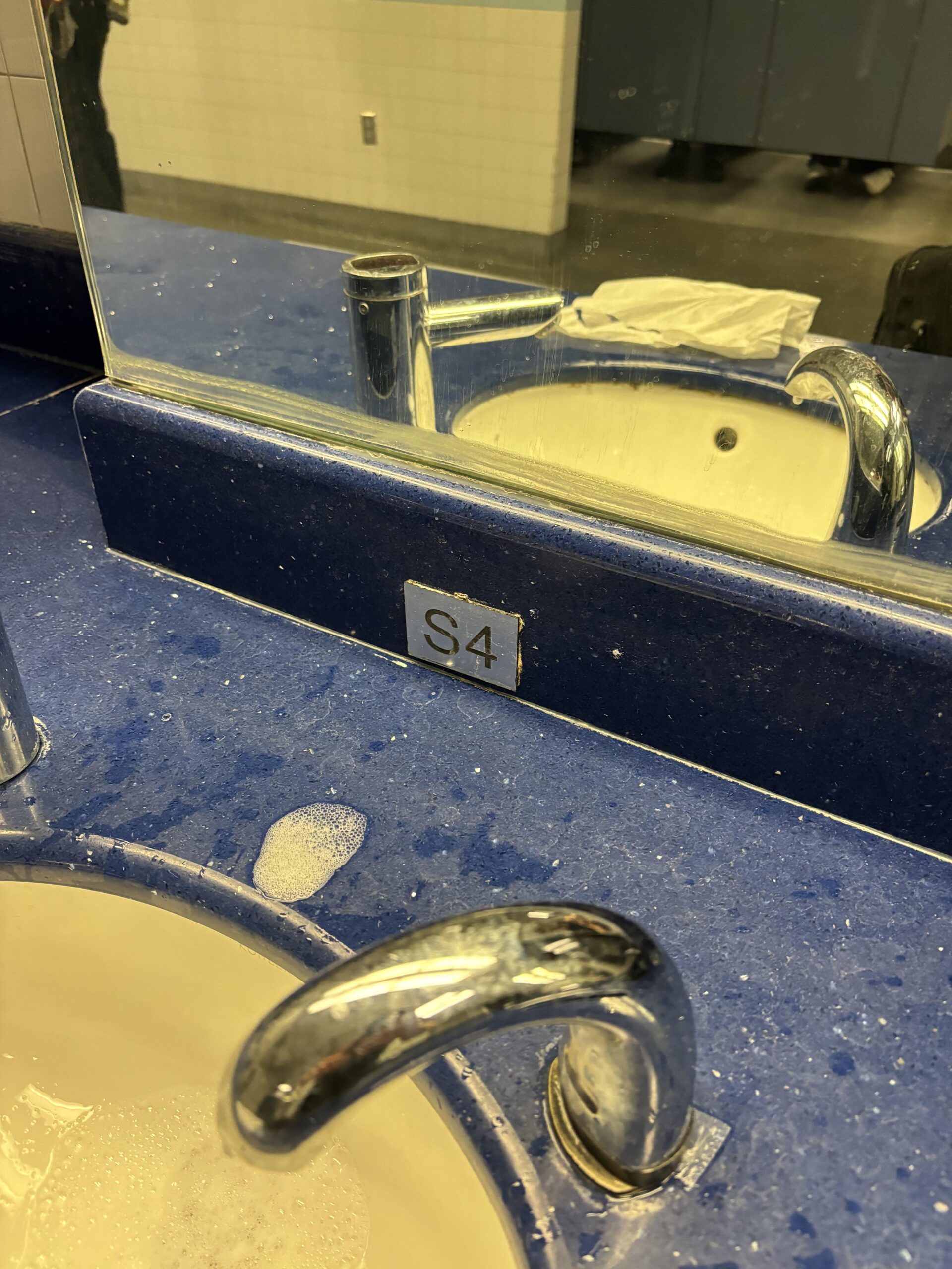 Harry Reid airport (Las Vegas) has a restroom sink labeled “S4” – UFO FEED