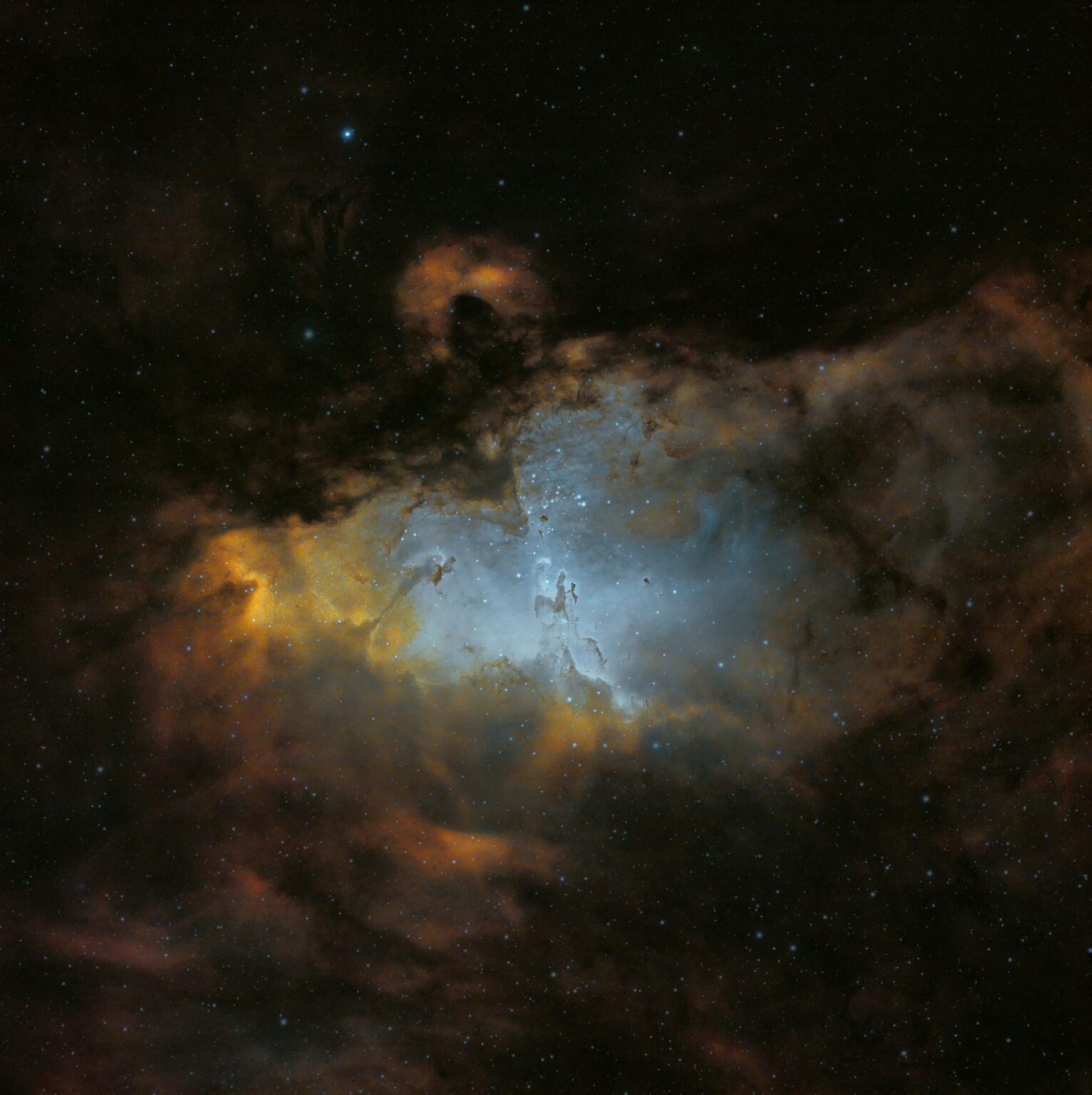 My image of the Eagle Nebula (M16) - you can see the 'Pillars of ...
