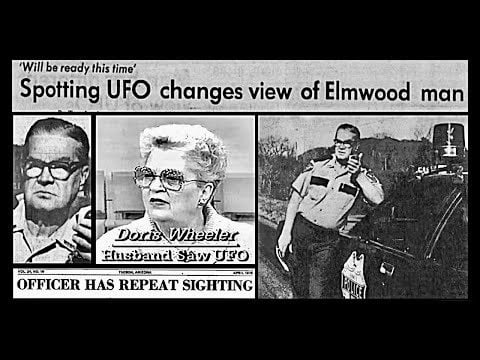 Police officer George Wheeler got hit by a beam of light from a UFO in ...