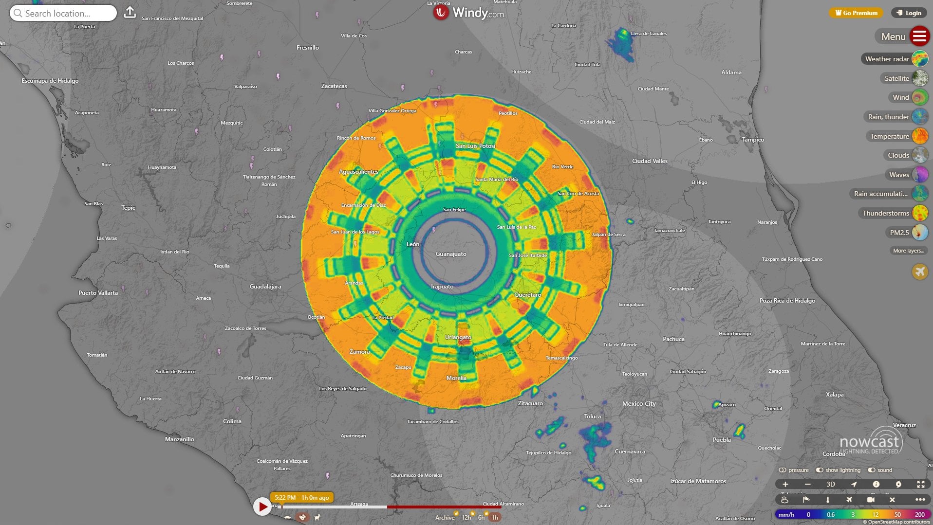 Weather radar anomaly on windy.com - UFO FEED