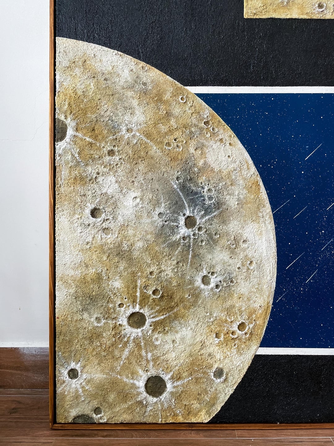 My 3d textured paintings of the moon and night sky - UFO FEED
