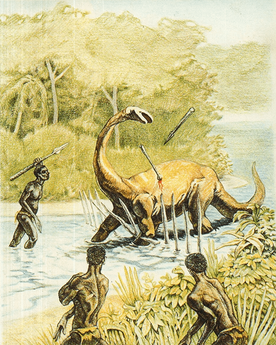 In 1959 a group of hunters allegedly killed a mokele-mbembe near Lake ...