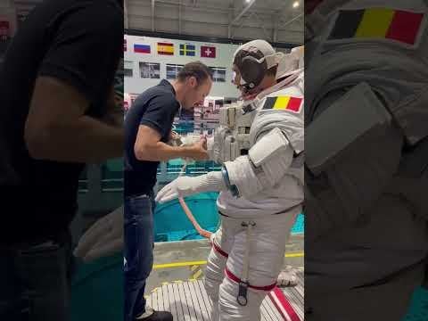 Getting into the suit before diving into the NBL, a long process ...
