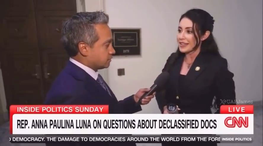 CNN to Rep Luna: "Do you believe gov't is hiding information about ...