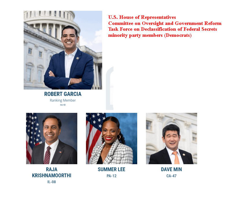 The Task Force on the Declassification of Federal Secrets released the list of its Democratic ...