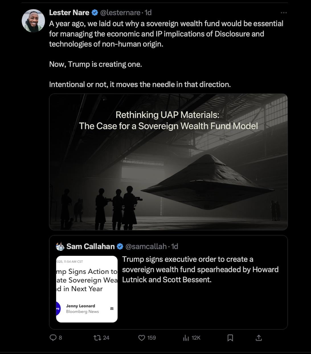 Rethinking UAP Materials: The Case for a Sovereign Wealth Fund Model ...