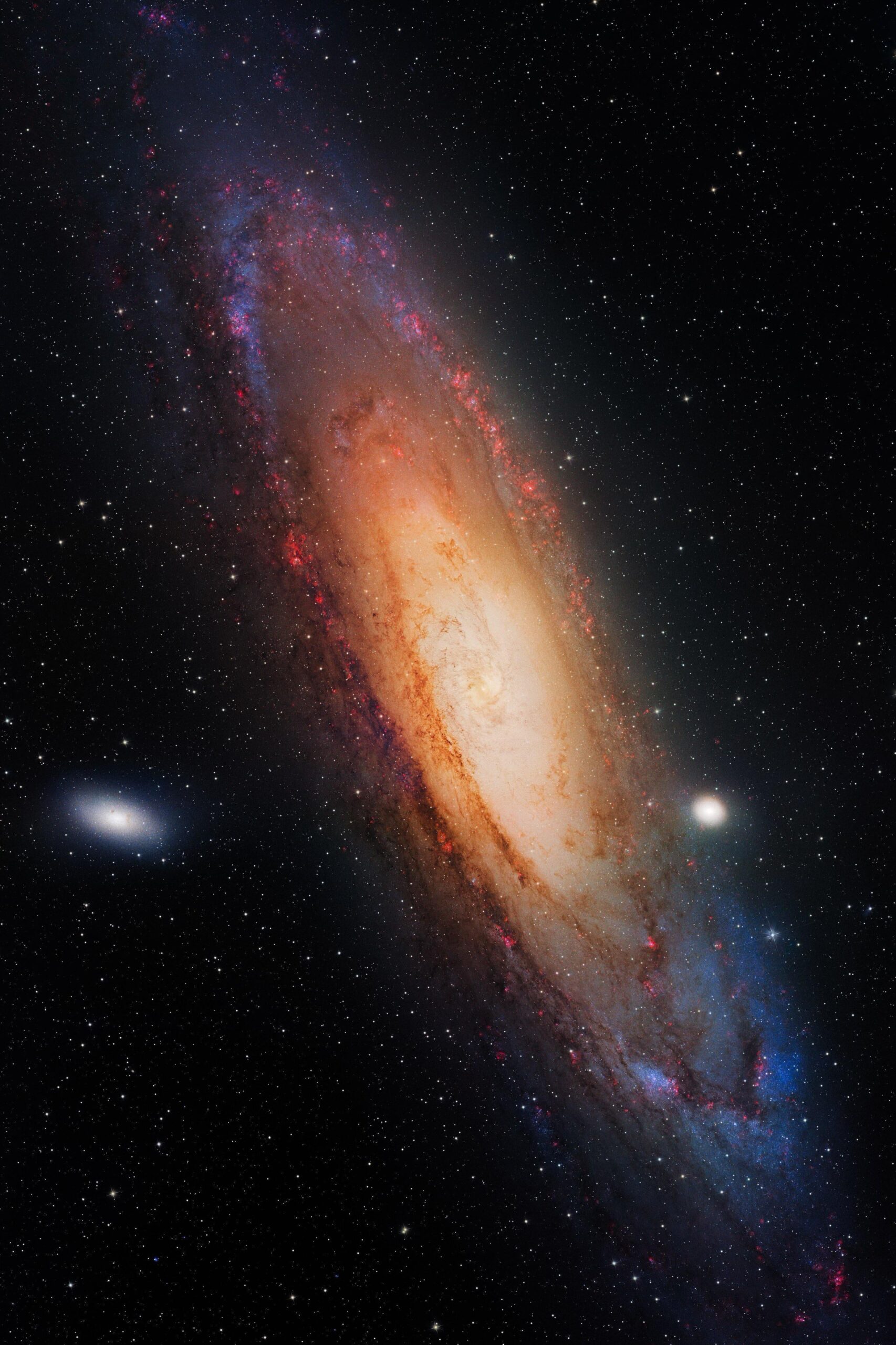 A photo of the Andromeda Galaxy. Captured over a period of 3 months ...