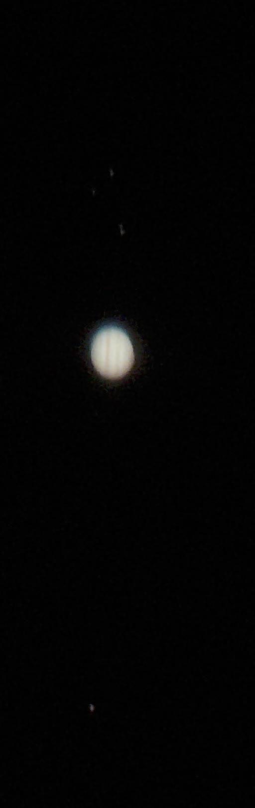 Jupiter and its Four Moons through my Hadley Telescope - UFO FEED