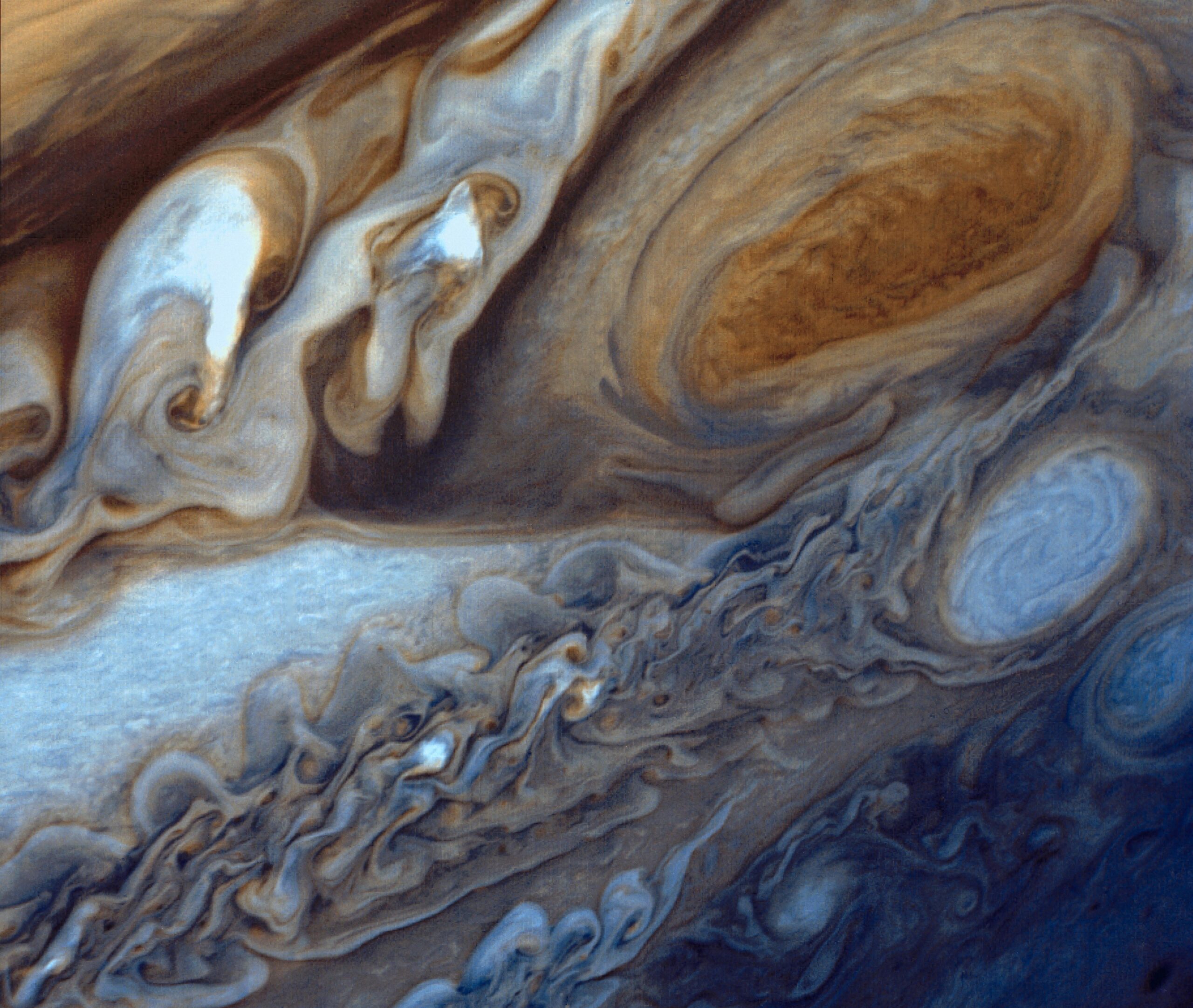 Jupiter’s clouds with the Great Red Spot as imaged by Voyager 1 in ...