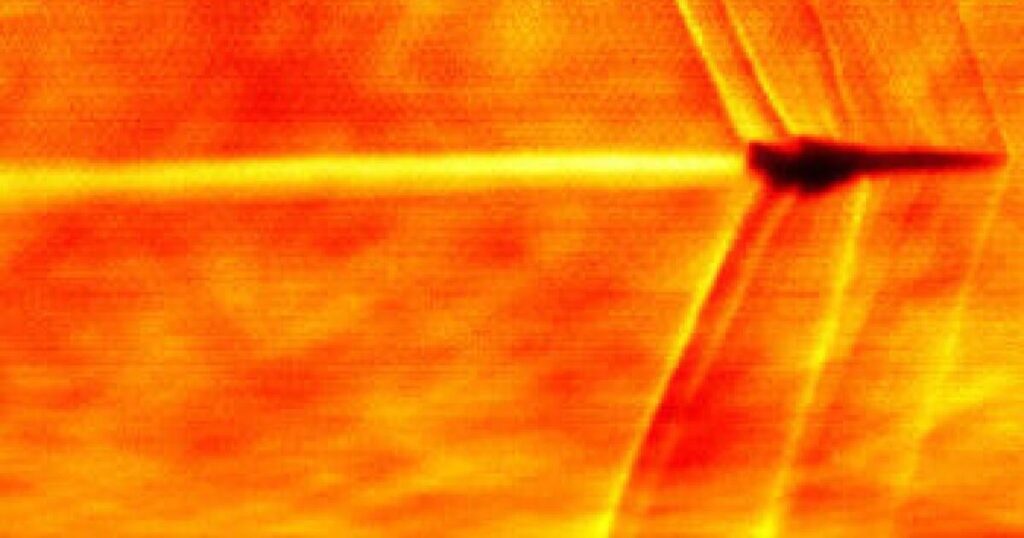 Remarkable NASA photo captures U.S. civilian jet breaking the sound ...