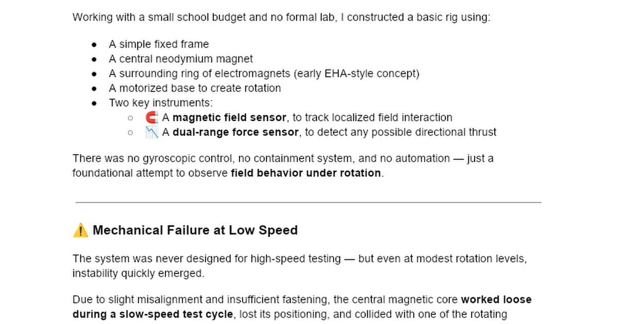 DIY Science Experiment Open for Replication – UFO FEED