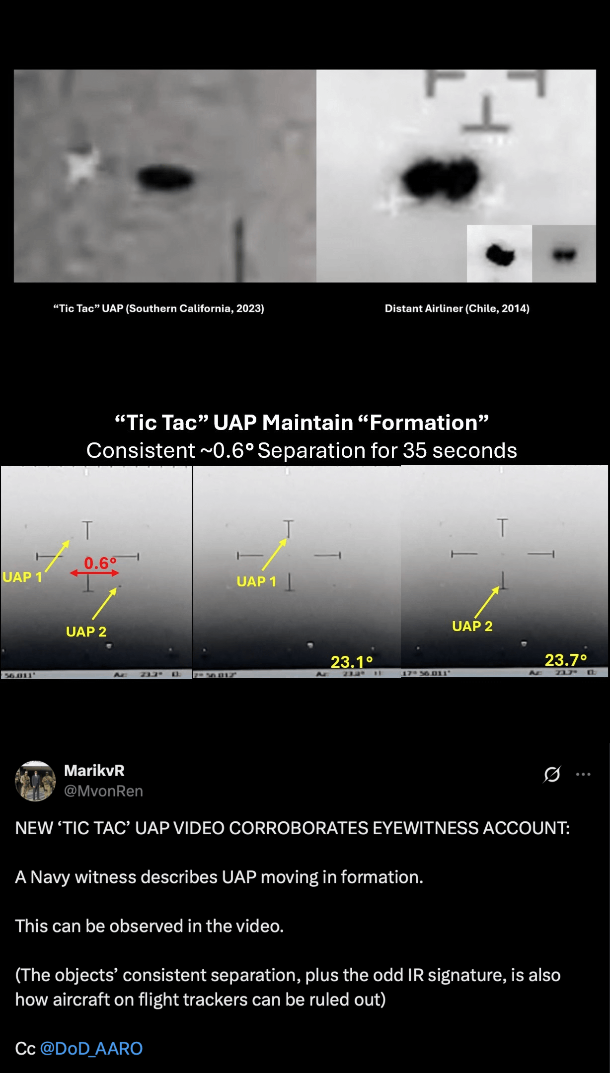The Hill Journalist MarikVR analyzes the new Tic-Tac video, shows what ...