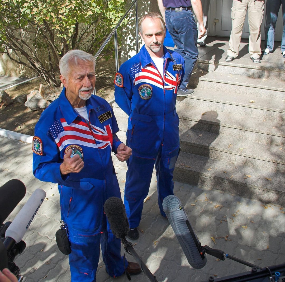 NASA Skylab and space shuttle astronaut Owen Garriott and his son ...