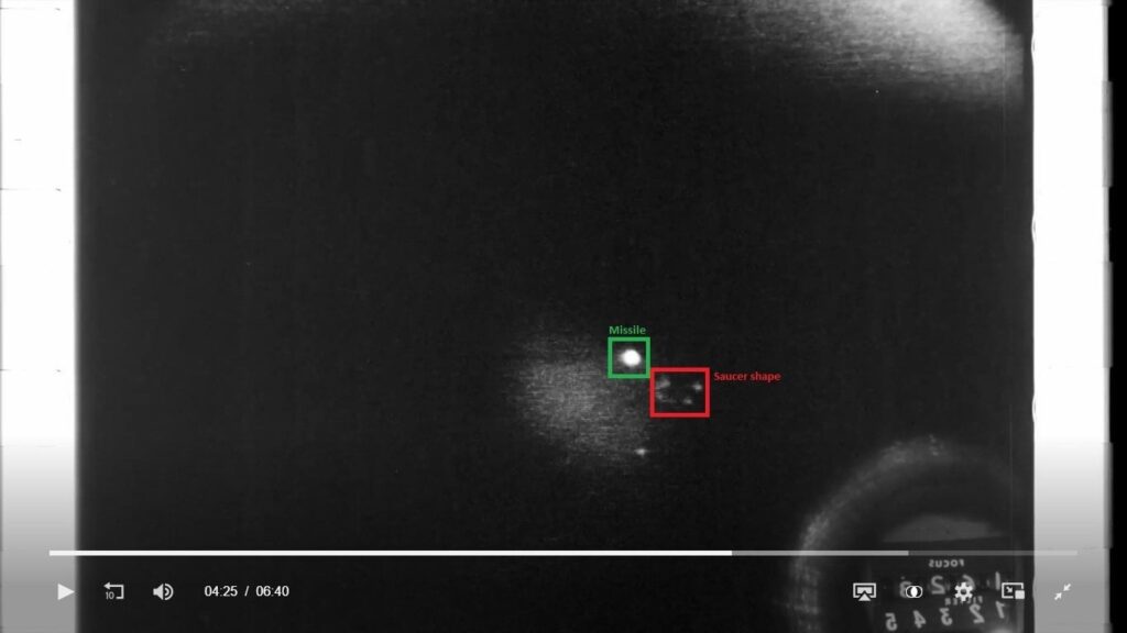 The Lost Atlas D Missile Test video show a Saucer shaped object ...