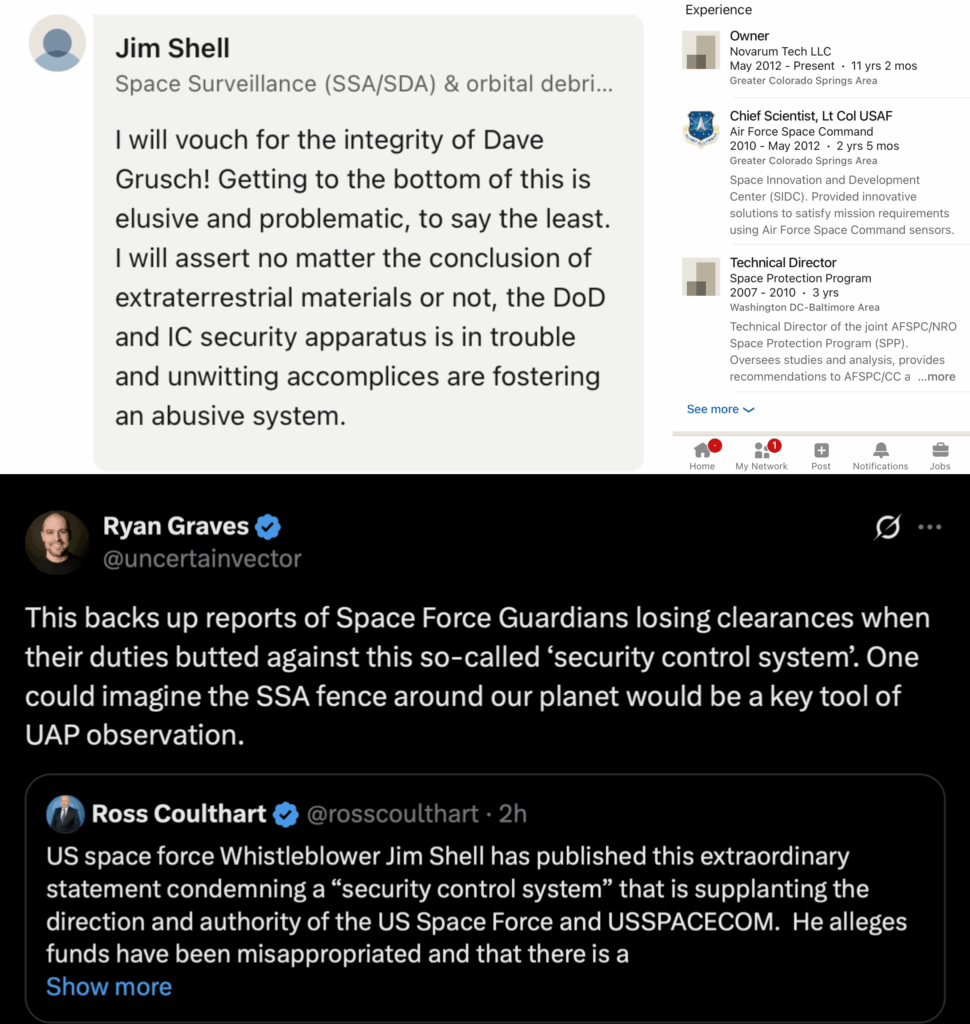 New whistleblower Jim Shell has previously vouched for the credibility ...