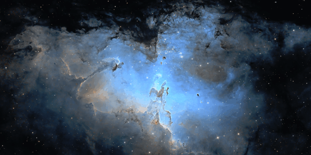 M16 - Eagle Nebula - Pillars of Creation : taken from a city backyard ...