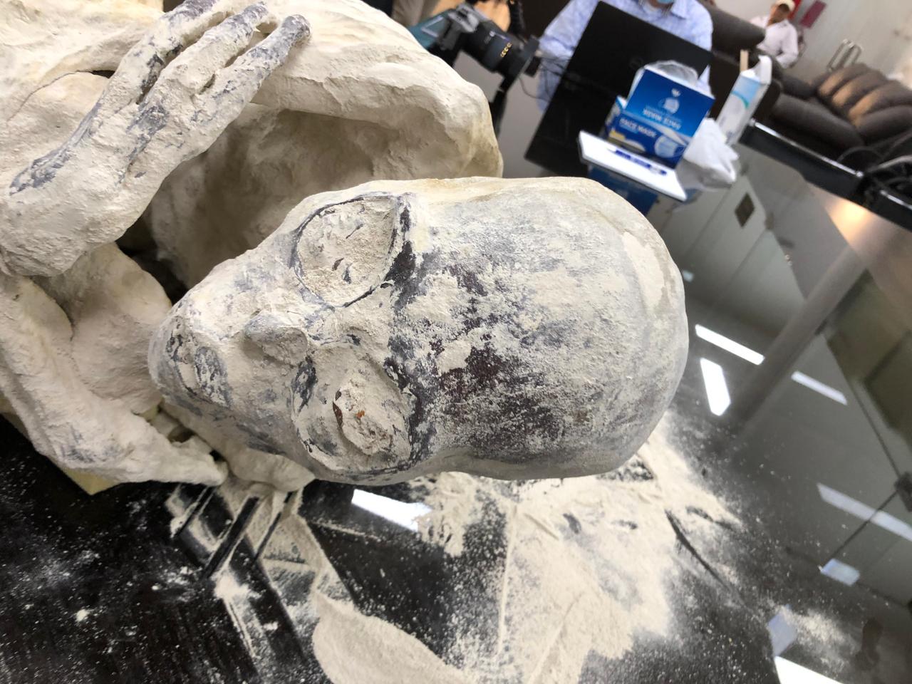 The large eye sockets on Maria and her gray skin. – UFO FEED