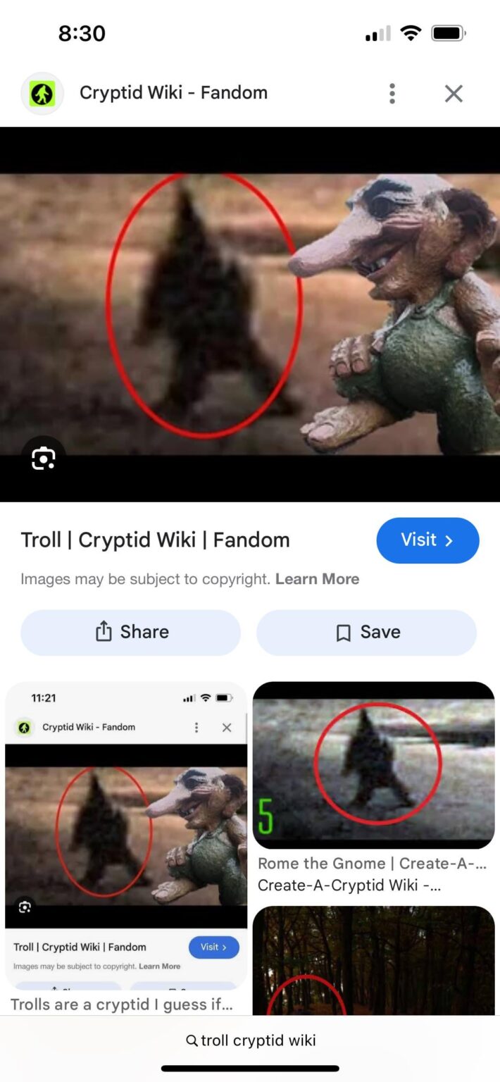 Trolls people are a cryptid if I see a troll than I will believe Satan ...
