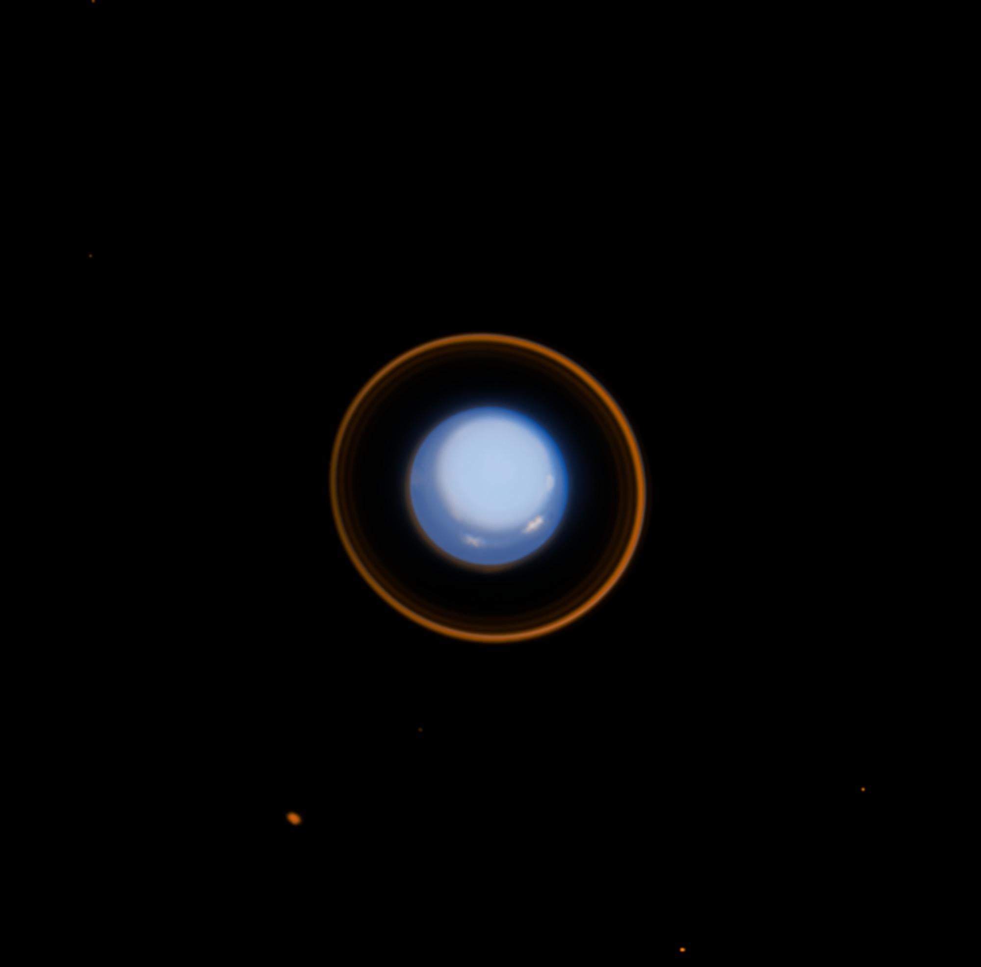 Two nights ago, the JWST observed Uranus for calibration. Processed by ...