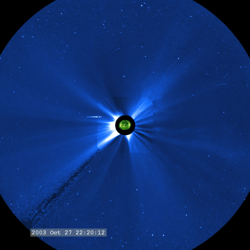 Composite timelapse from SOHO/LASCO coronagraph instruments of the ...