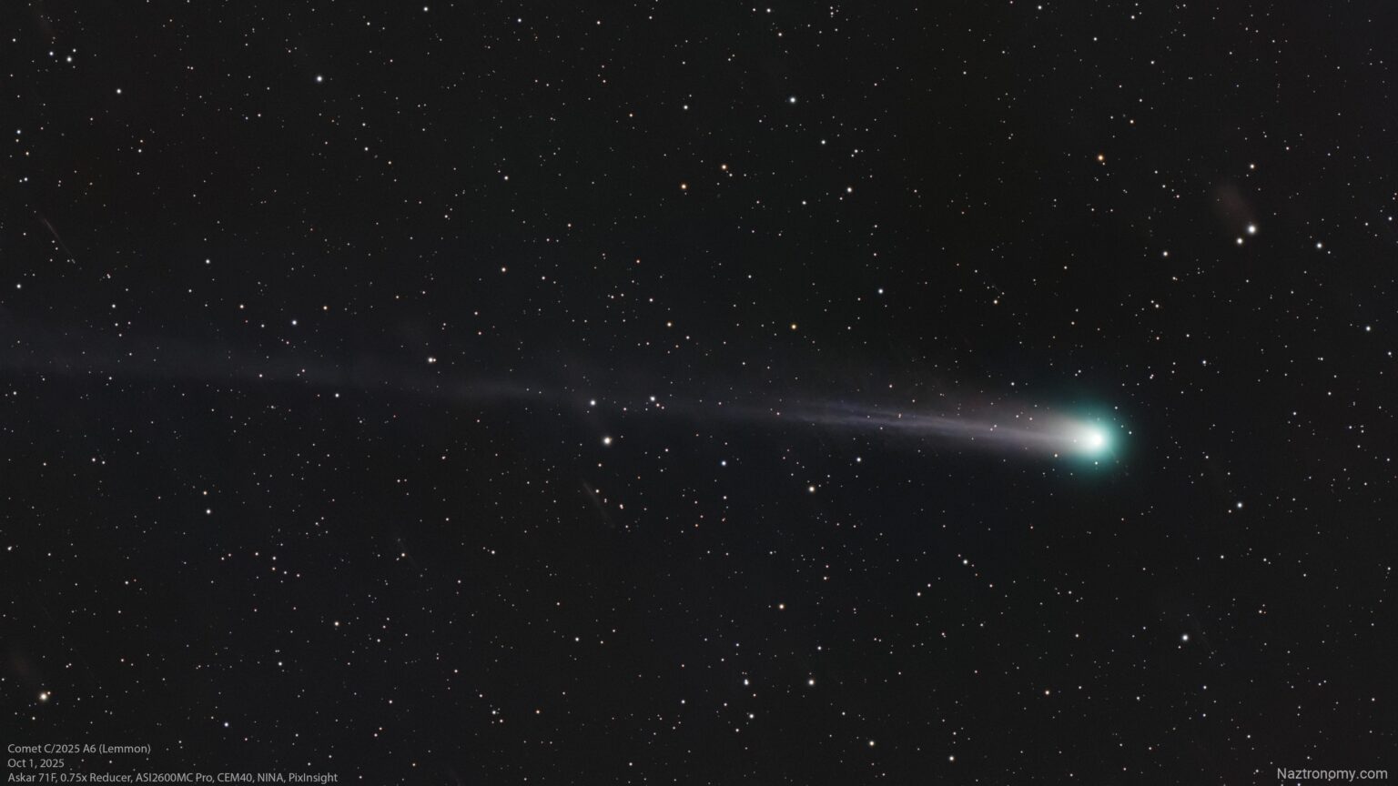 Comet Lemmon from my Light Polluted Backyard - UFO FEED