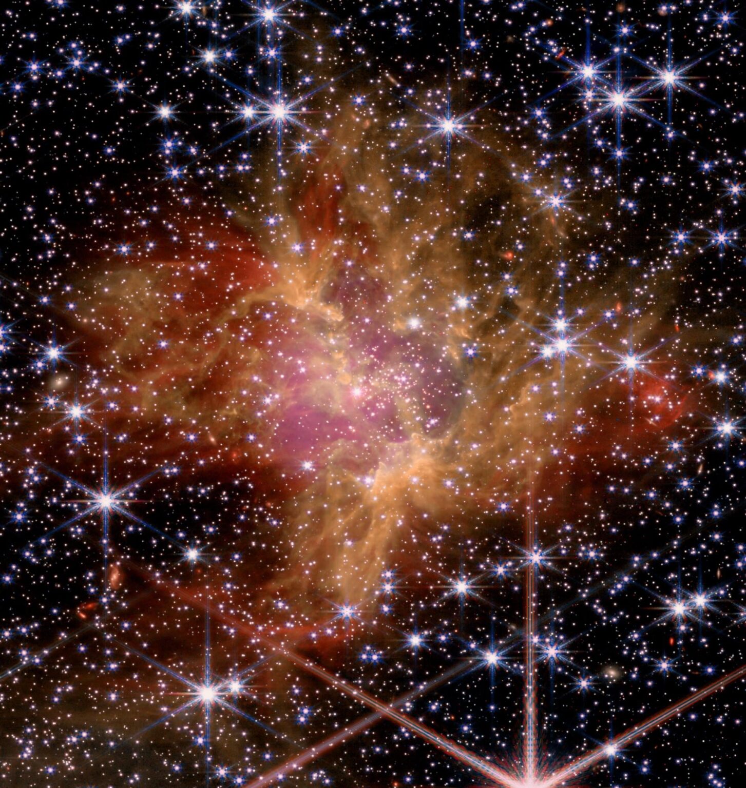 This is G054.093+01.748, a star forming region in our galaxy, as seen ...