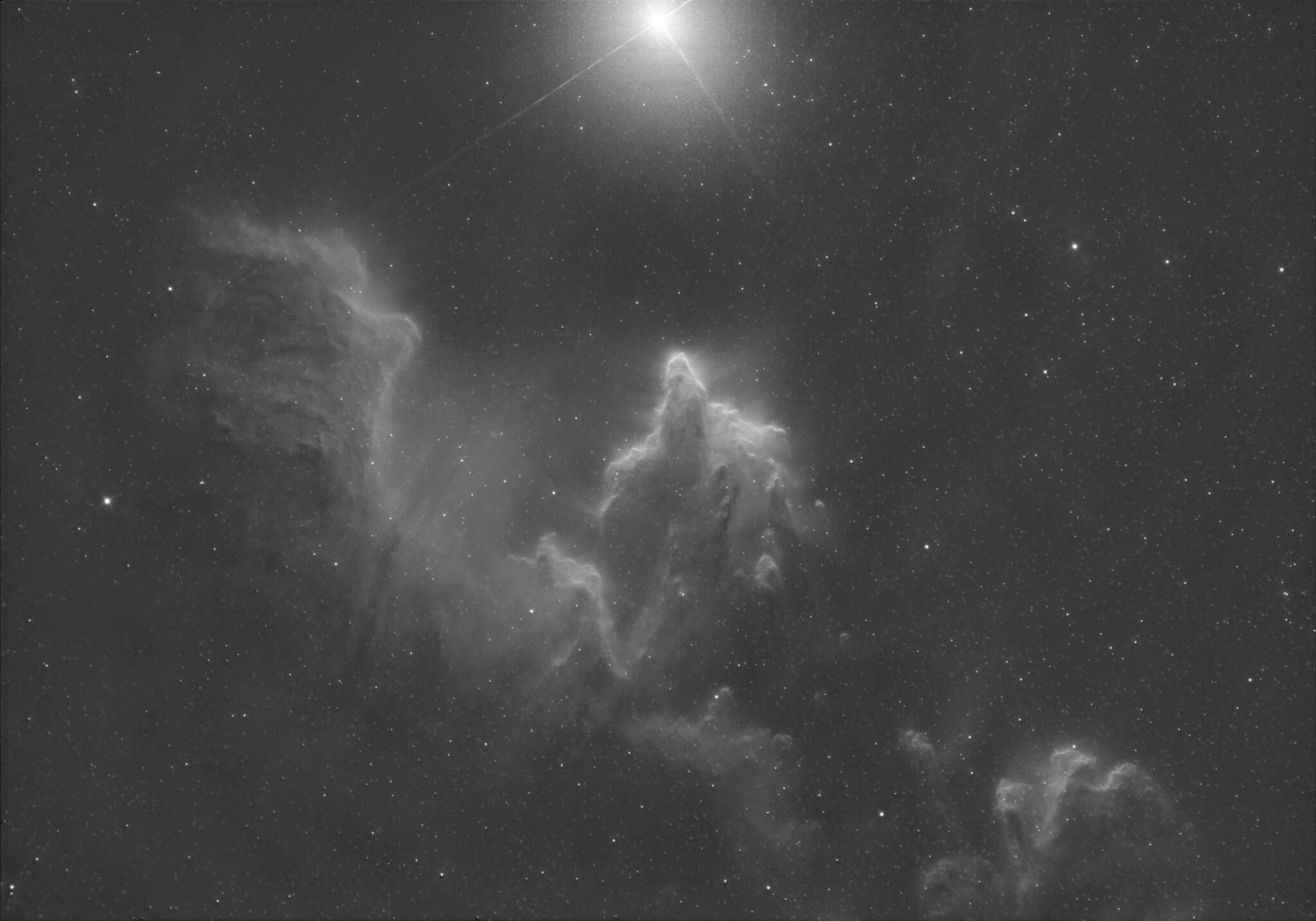 IC63 - The Ghost Nebula in Hydrogen-alpha - UFO FEED